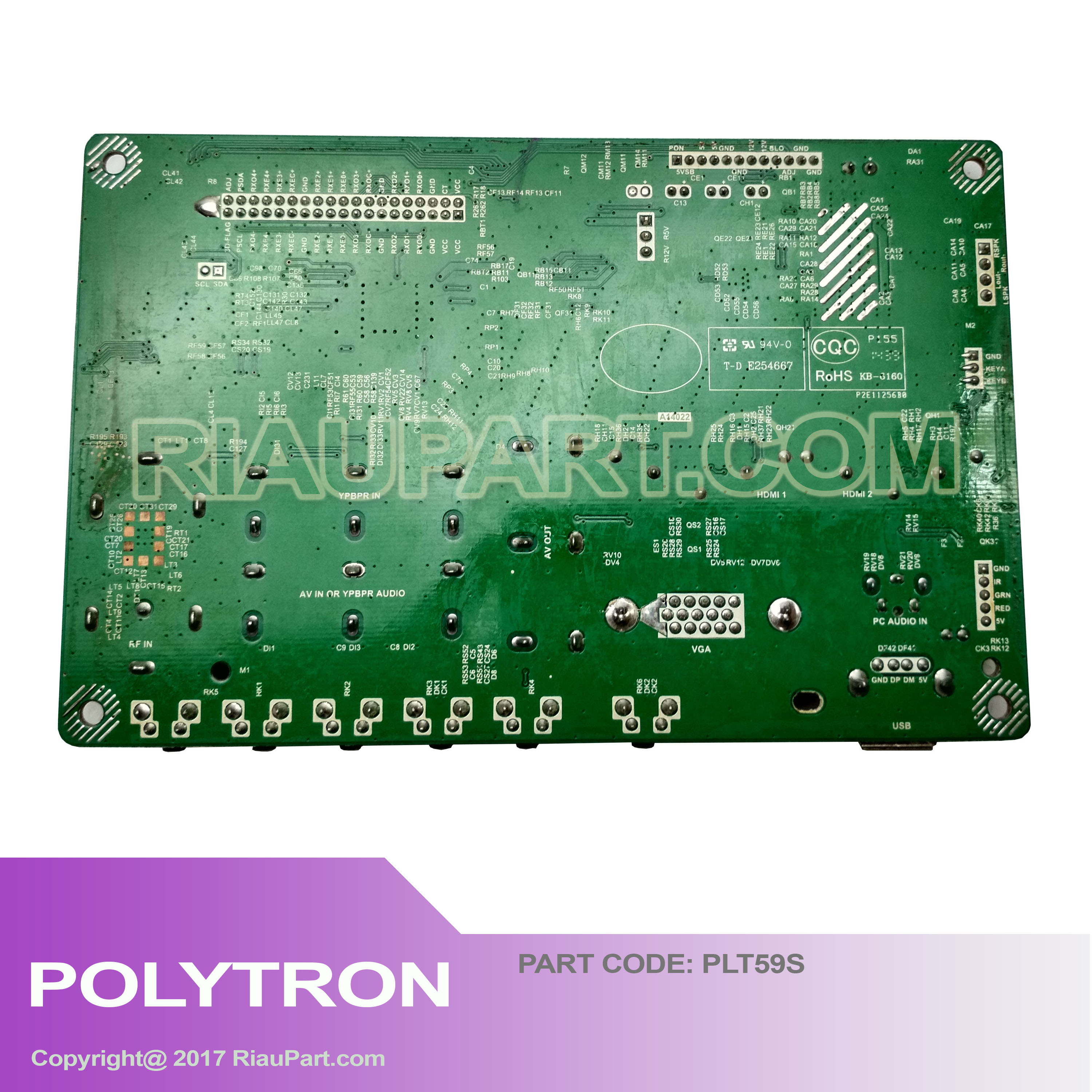 MESIN TV - MAIN UNIT - MAINBOARD TV LCD POLYTRON PLD22D900 PLD22D901 ...